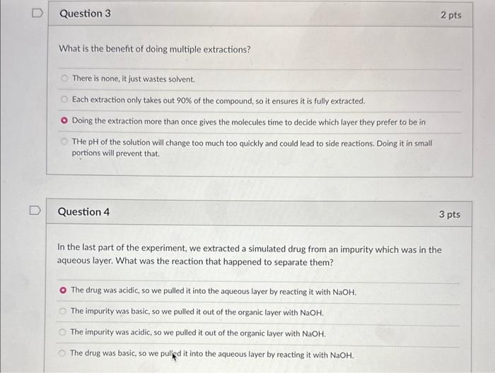 Solved WHAT IS THE BENEFIT OF DOING MULTIPLE EXTRACTIONS?IN | Chegg.com