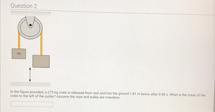 Solved Question 1 Two blocks are arranged with a massless | Chegg.com