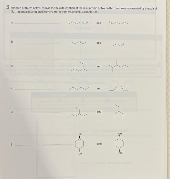 Solved For each problem below, choose the best description | Chegg.com