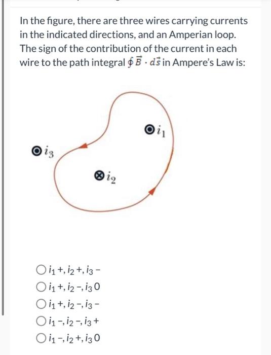 Solved In the figure, there are three wires carrying | Chegg.com