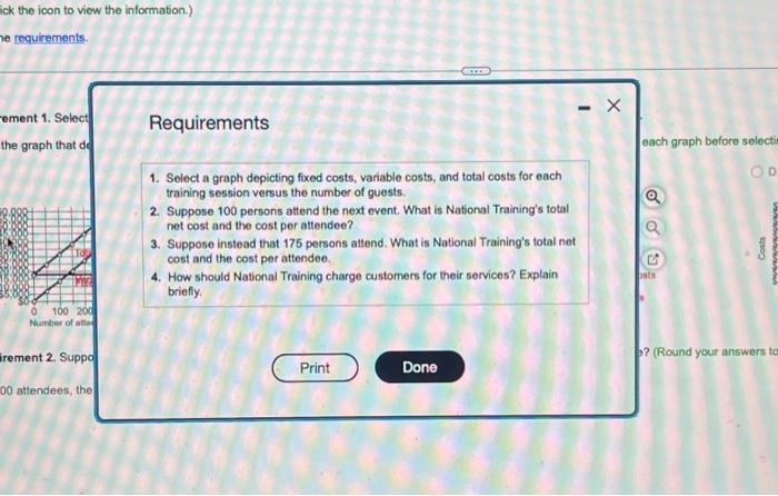 Solved More info Trainer: $11,000 per session Materials: | Chegg.com