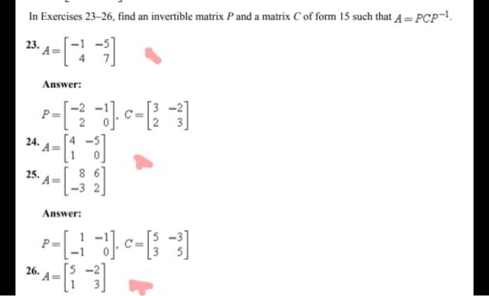 Solved In Exercises 23–26, find an invertible matrix P and a | Chegg.com