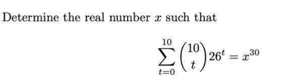 Solved Determine the real number x such that | Chegg.com