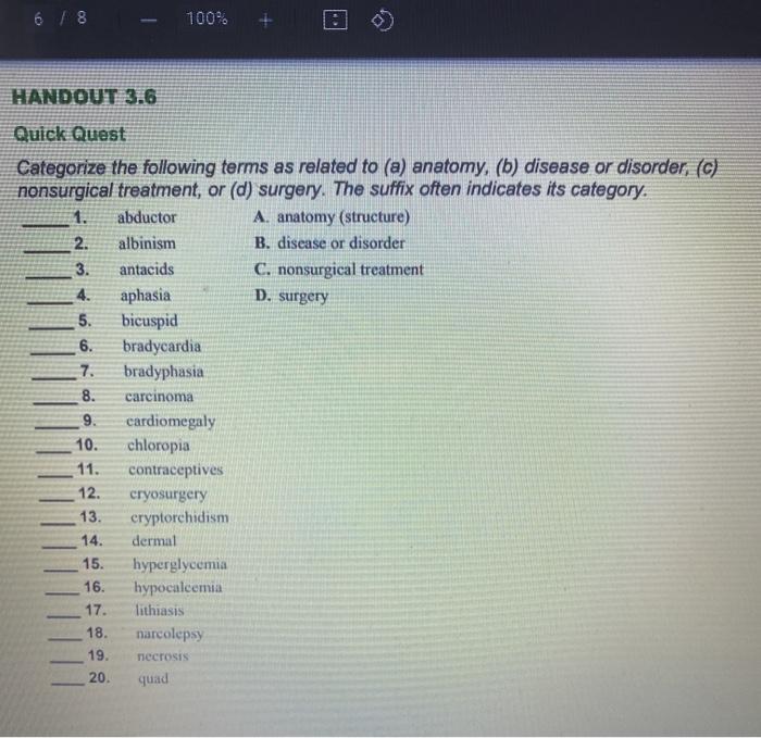 Solved 5 8 100 0 Handout 3 5 Writing Combining Forms