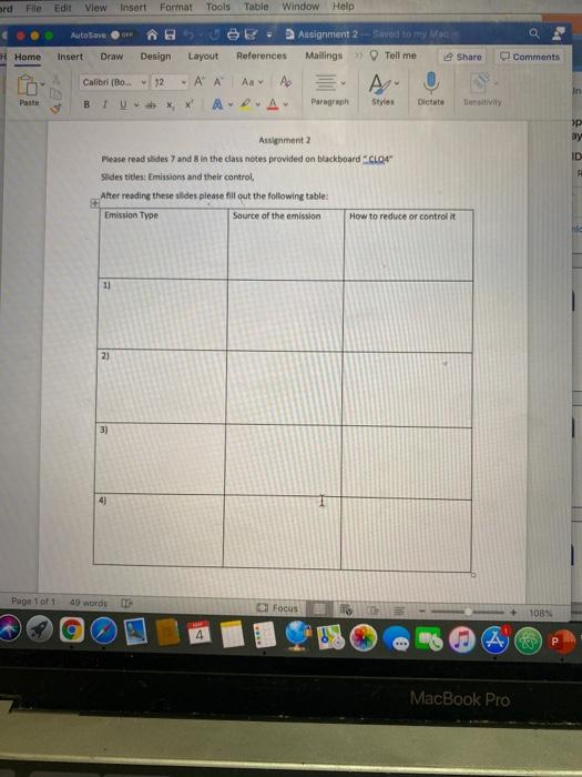 Solved ard File Edit View Insert Format Tools Table Window | Chegg.com