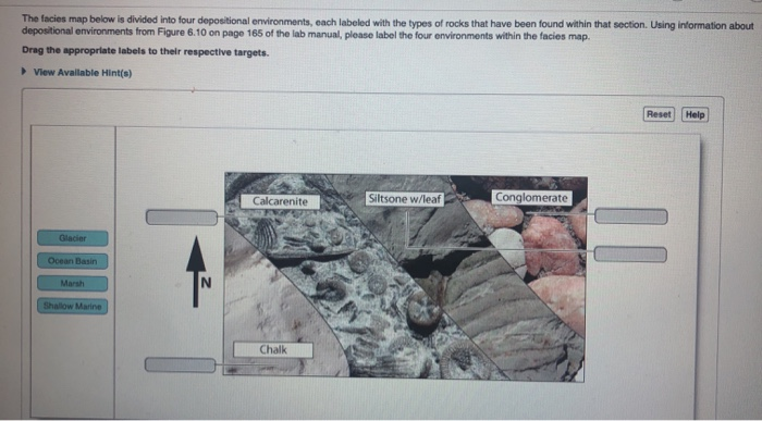 Solved Using information about depositional environments | Chegg.com