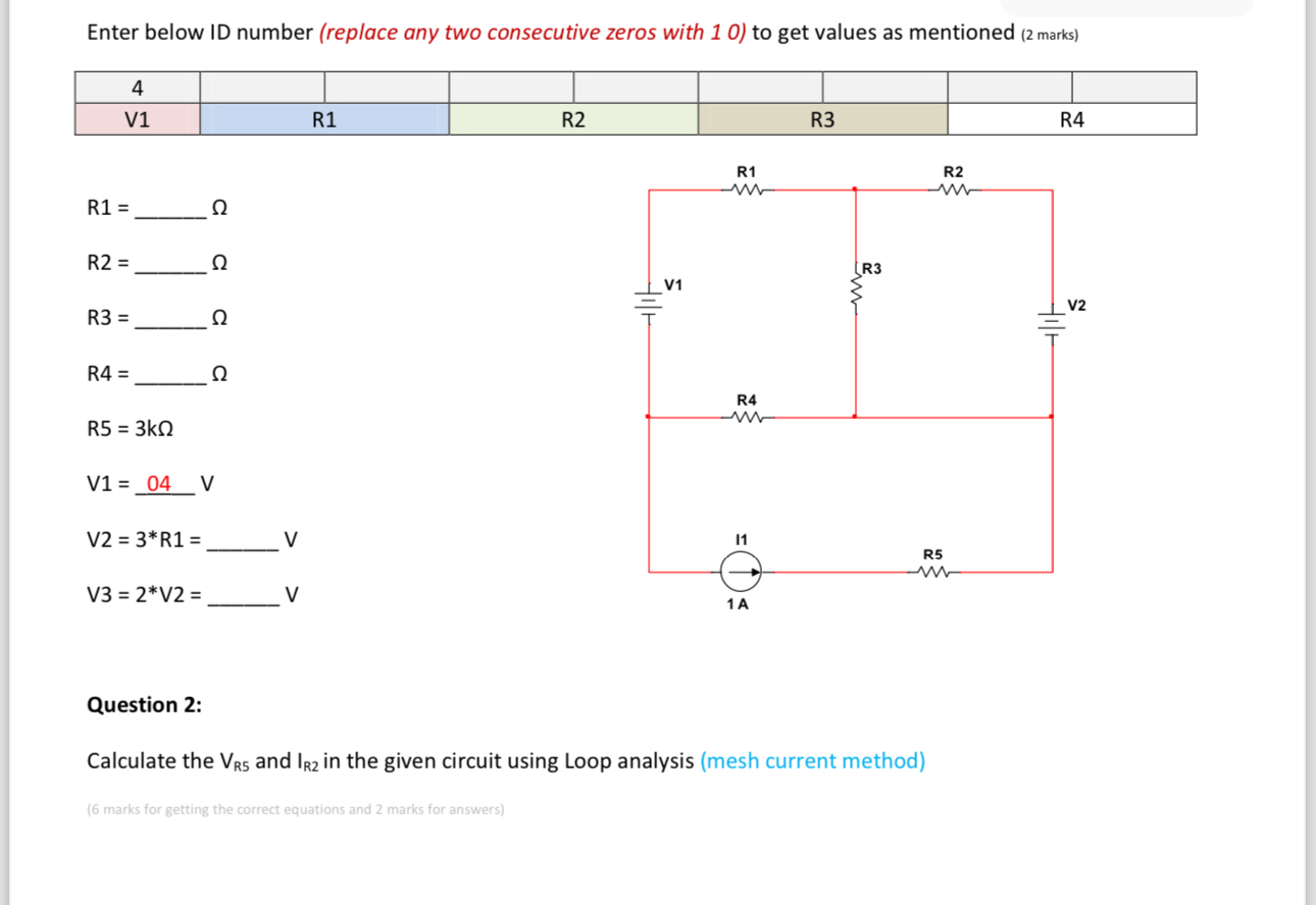 Solved Enter below ID number (replace any two consecutive | Chegg.com