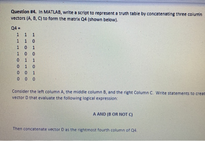 Solved Question 4 In Matlab Write A Script To Represent A 8430