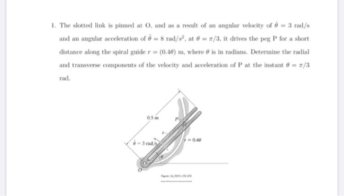 Solved the final answers of radial and transverse | Chegg.com