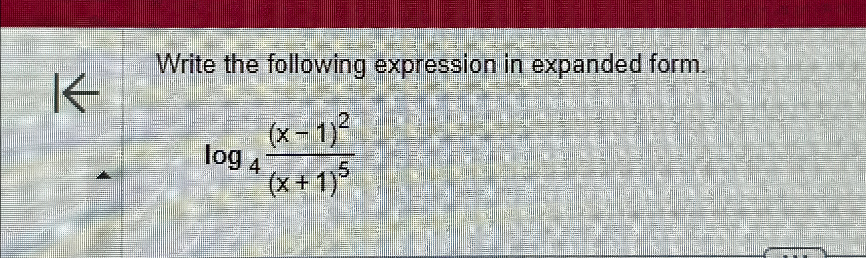 Solved Write the following expression in expanded | Chegg.com Solved Write the following expression in expanded | Chegg.com
