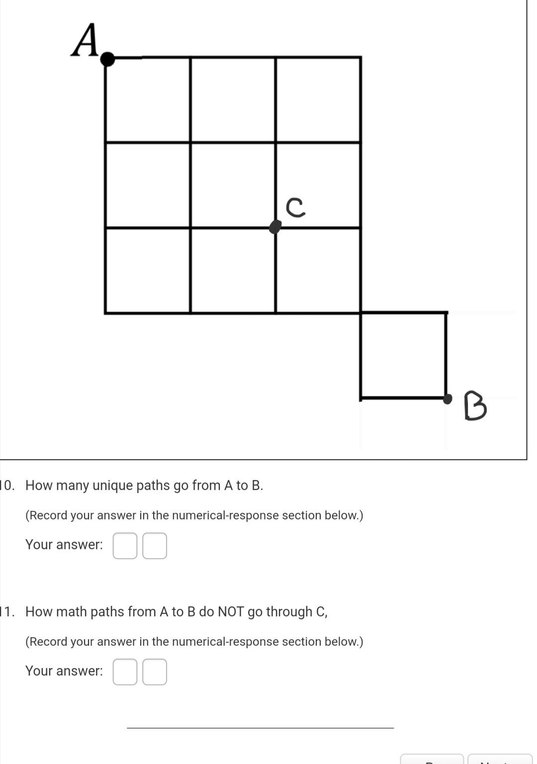Solved 0. How many unique paths go from A to B. (Record your | Chegg.com