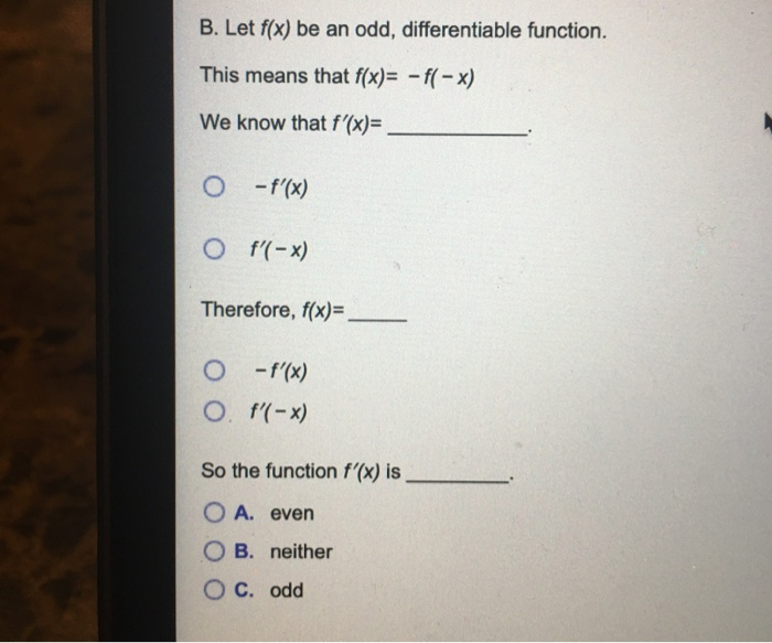 Solved Instructor-created question A. Let f(x) be an even, | Chegg.com