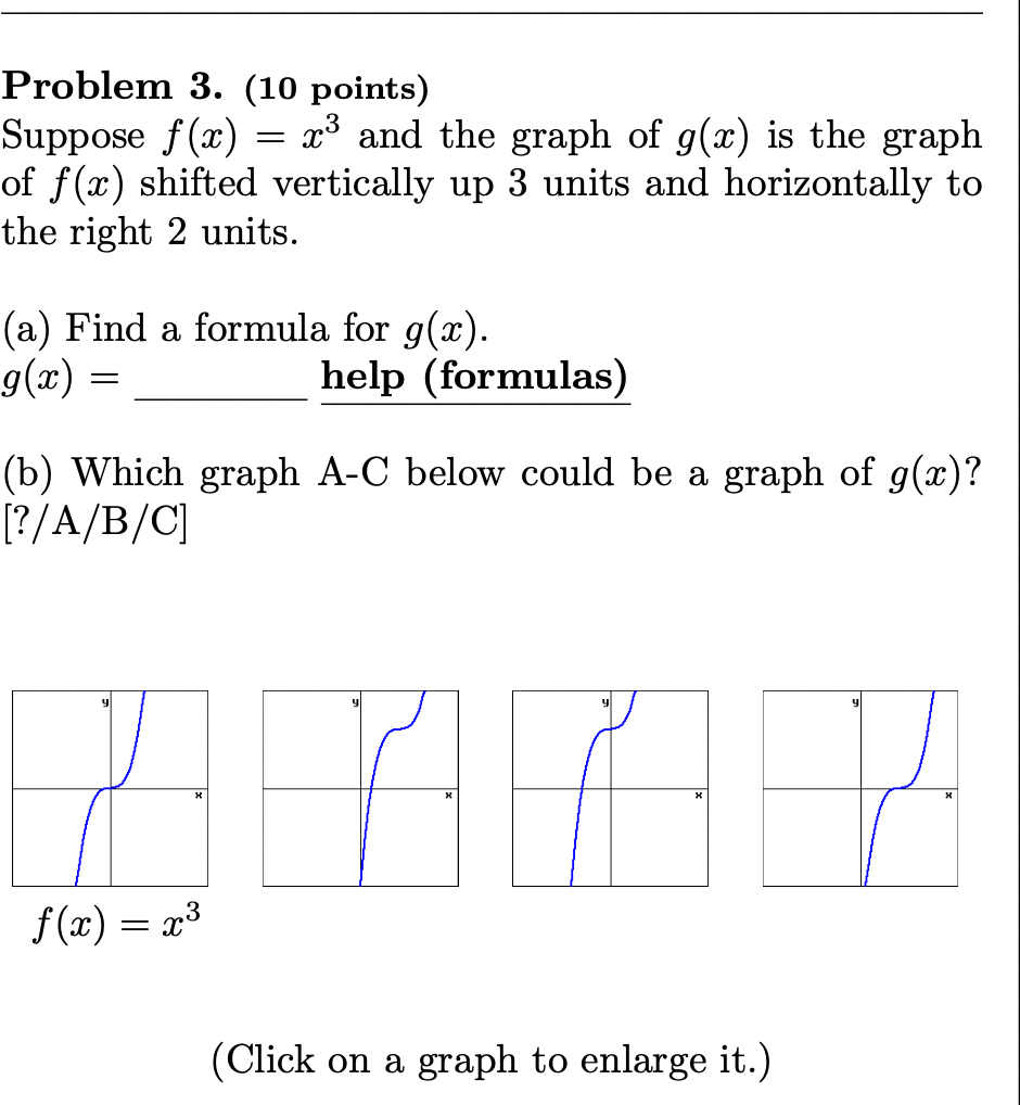 Solved Suppose f(x)=x3 ﻿and the graph of g(x) is ﻿the graph | Chegg.com