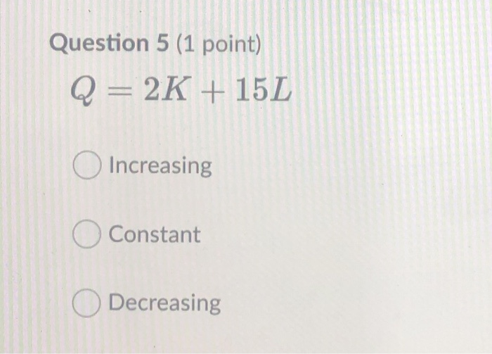 Solved Returns to scale Determine if the following | Chegg.com