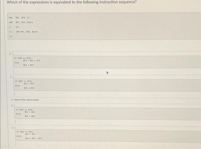 Solved Which of the expressions is equivalent to the | Chegg.com