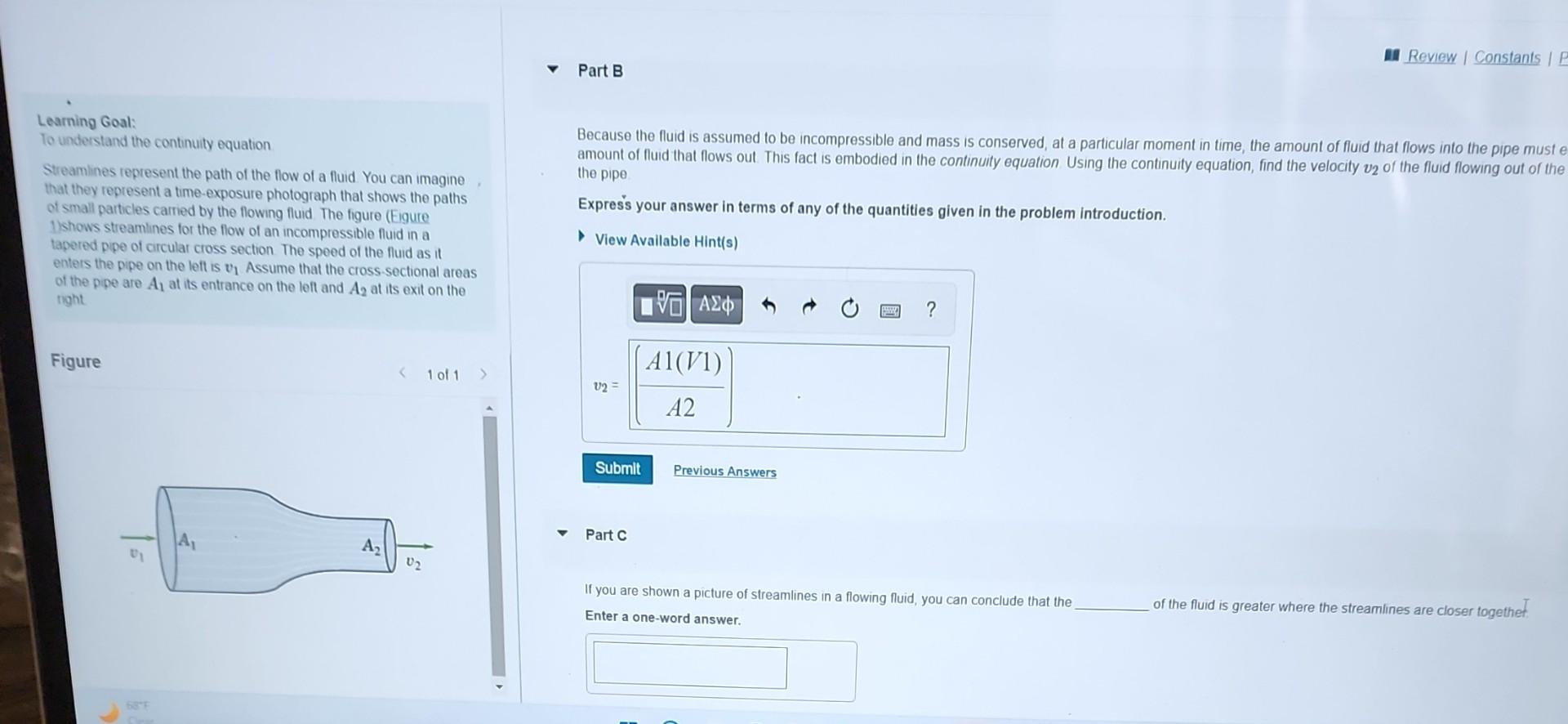 Solved 1) shows streamlines for the flow of an | Chegg.com