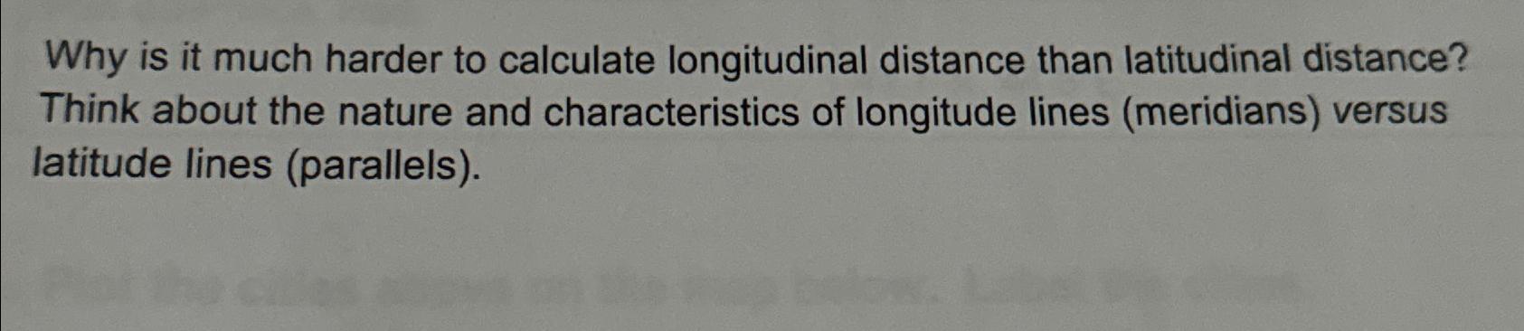 Solved Why is it much harder to calculate longitudinal | Chegg.com