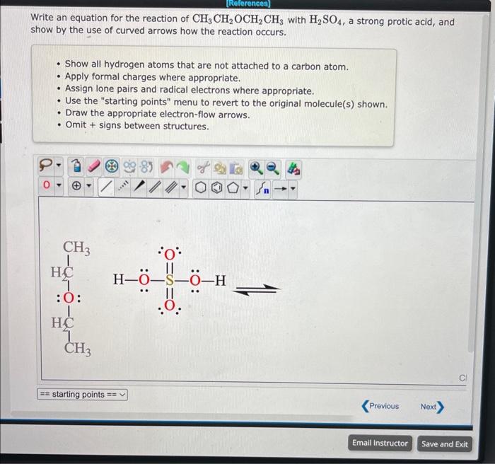 Solved Write an equation for the reaction of CH3CH2OCH2CH3 | Chegg.com