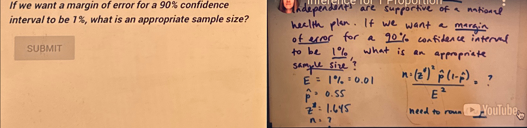 Solved If we want a margin of error for a 90% ﻿confidence | Chegg.com