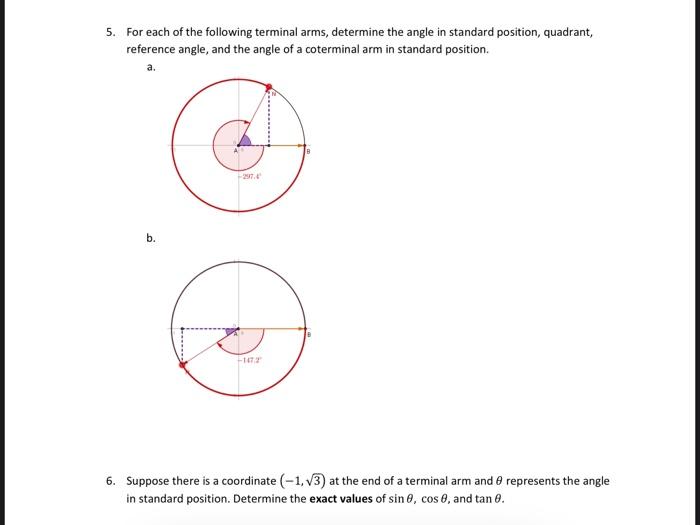 Solved 5. For each of the following terminal arms, determine | Chegg.com