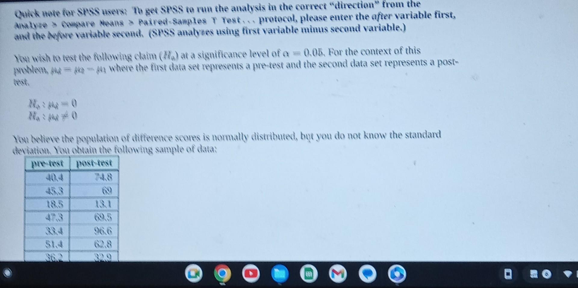and the Ayfre vardable secoud. (SPSS anabres using | Chegg.com