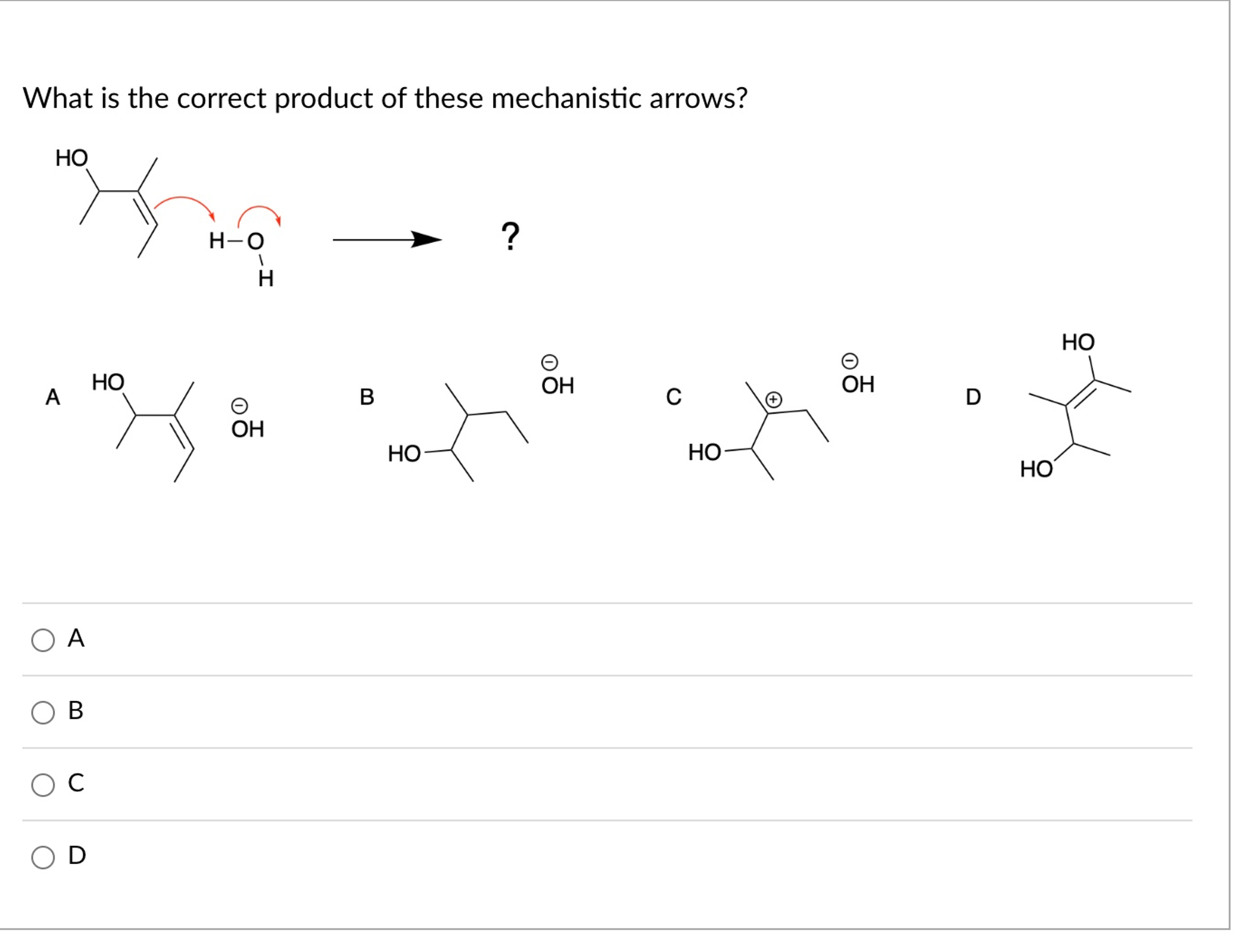 Solved What is the correct product of these mechanistic | Chegg.com