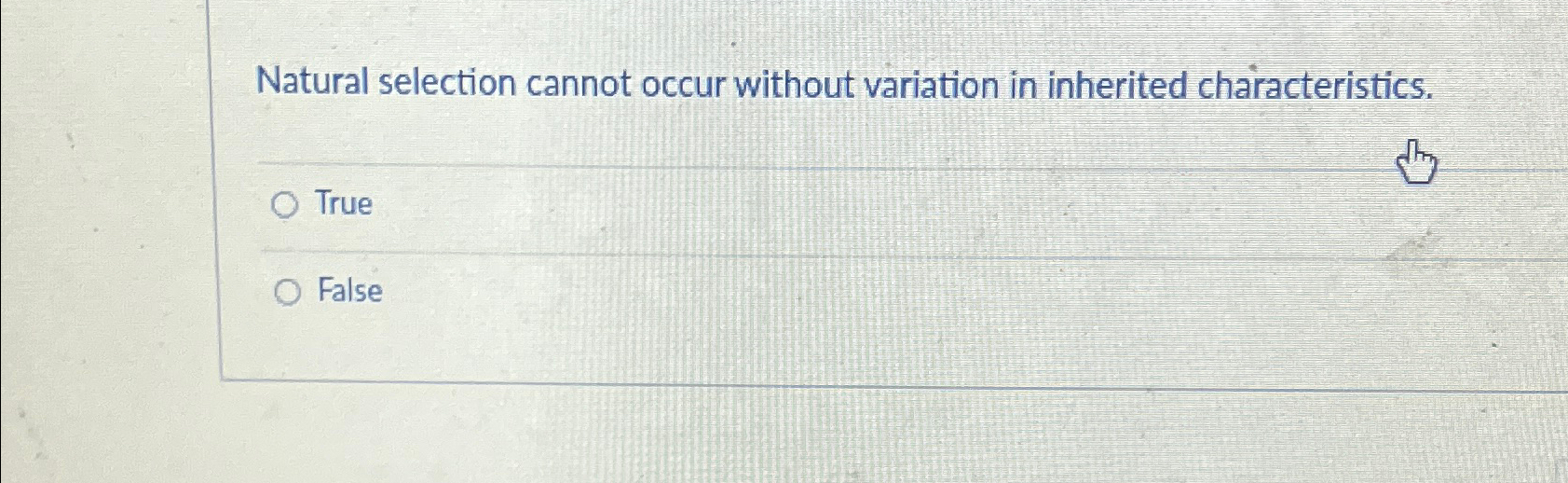Solved Natural selection cannot occur without variation in | Chegg.com