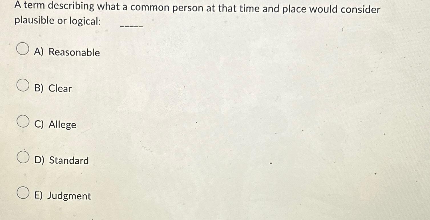 Solved A term describing what a common person at that time | Chegg.com