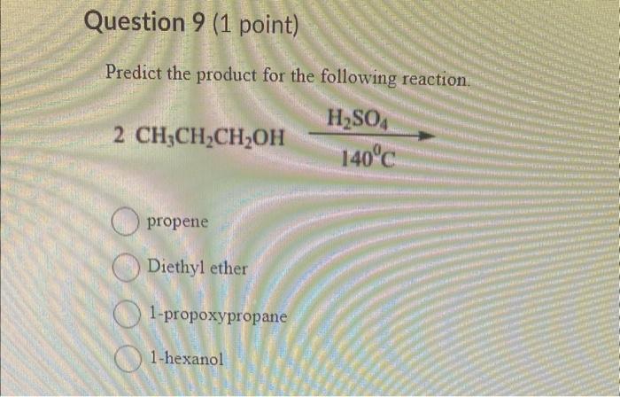 Solved Predict the product for the following reaction. | Chegg.com