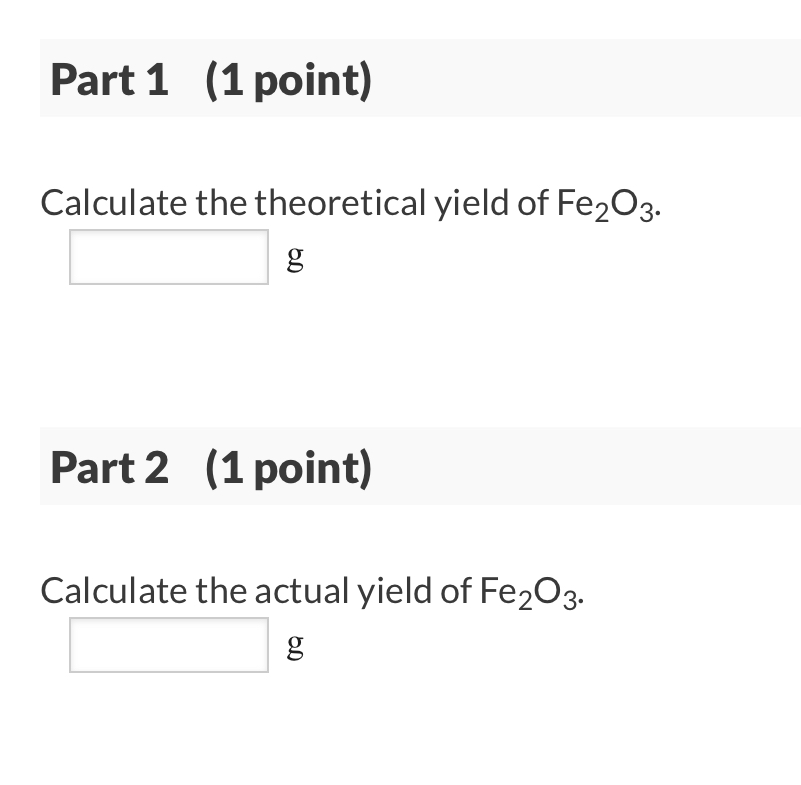 Solved Part 1 (1 point)Calculate the theoretical yield of | Chegg.com Solved Part 1 (1 point)Calculate the theoretical yield of | Chegg.com