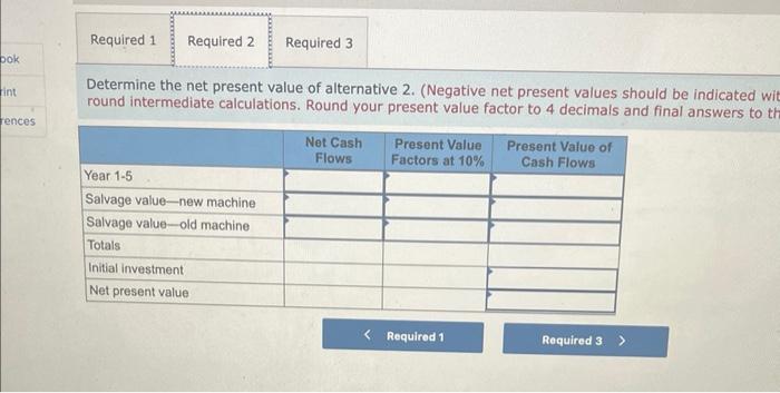 Solved Problem 11-6A (Static) Net present value of alternate | Chegg.com