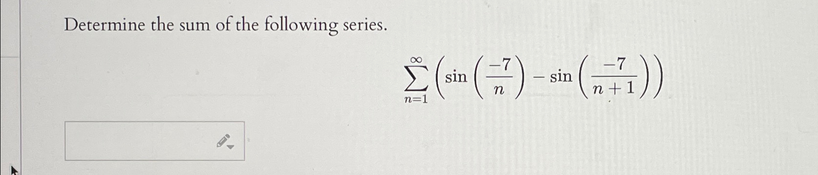 Solved Determine the sum of the following | Chegg.com