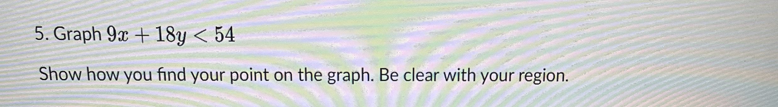 Solved Graph 9x+18y