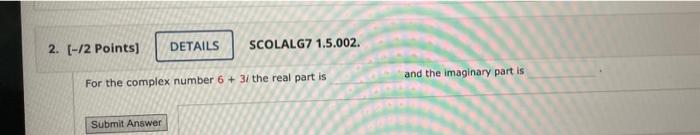 Solved 2. [-12 Points) DETAILS SCOLALG7 1.5.002. and the | Chegg.com