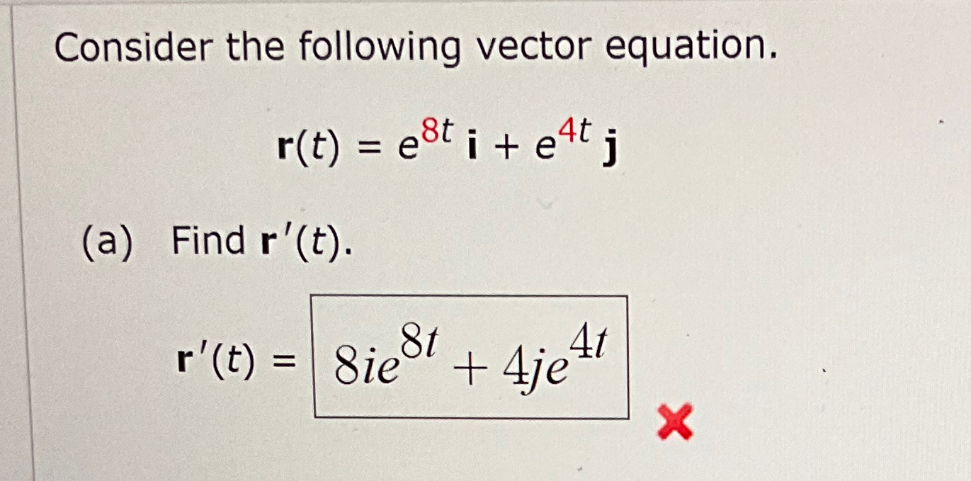 Solved Consider the following vector | Chegg.com