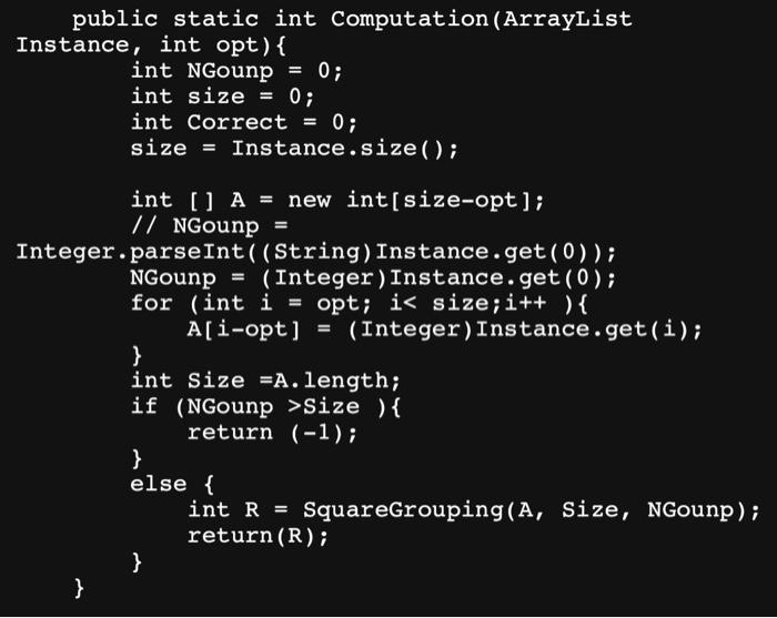 Solved Problem Description The Square Grouping problem is | Chegg.com