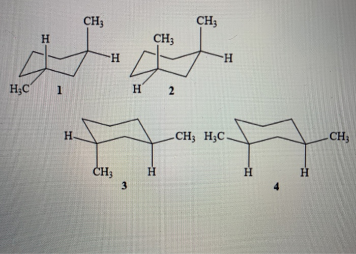 Solved Which the following chair structures represent a | Chegg.com