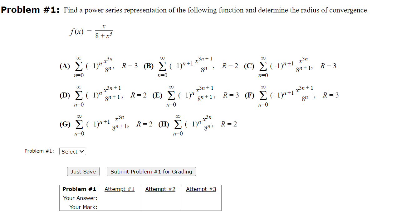 Solved Problem #1:Submit Problem #1 ﻿for Grading | Chegg.com