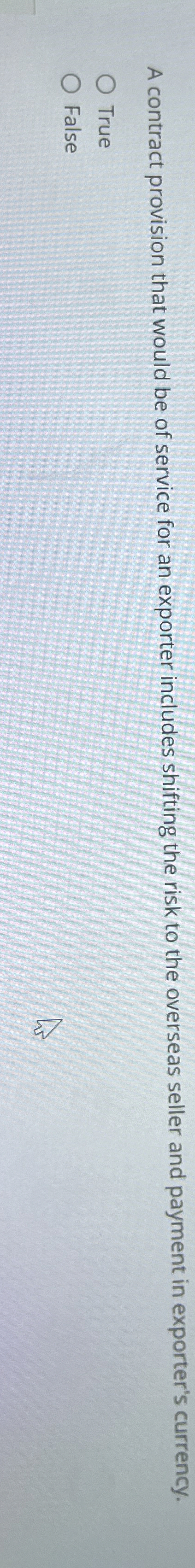 Solved A contract provision that would be of service for an | Chegg.com