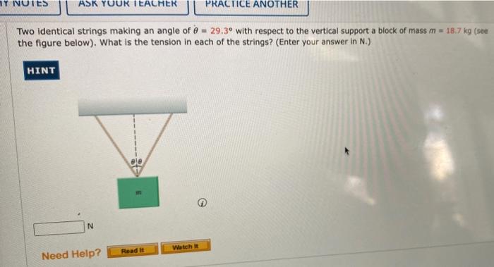 Solved TY NOTES ASK YOUR TEACHER PRACTICE ANOTHER Two | Chegg.com