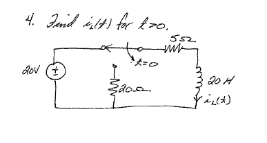 Solved Find iL(t) for t > 0. | Chegg.com