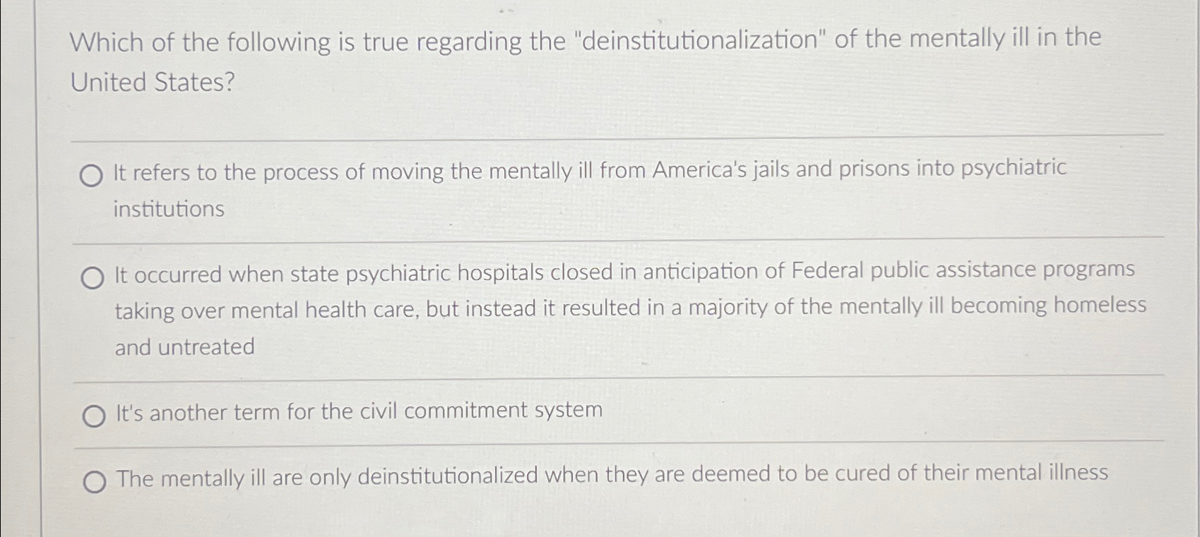 Solved Which of the following is true regarding the | Chegg.com