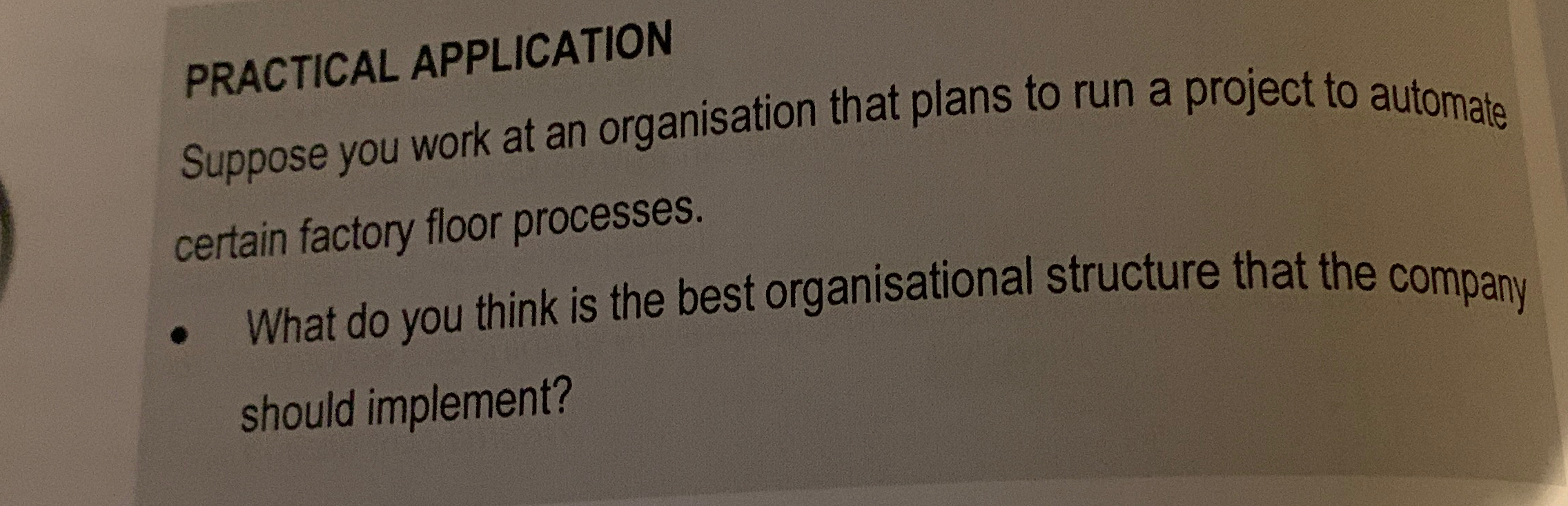 Solved PRACTICAL APPLICATIONSuppose you work at an | Chegg.com