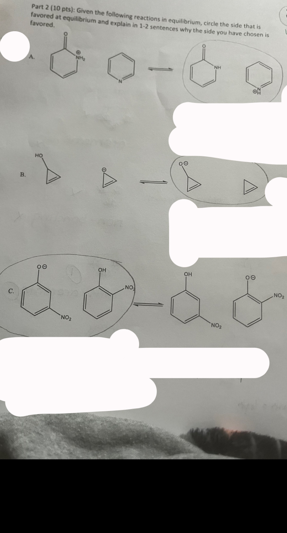 Solved Part 2 ( 10 ﻿pts): Given the following reactions in | Chegg.com