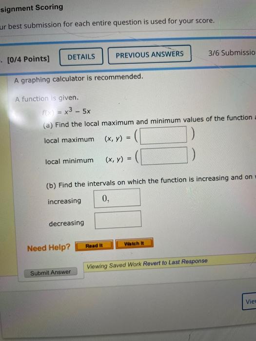 Solved signment Scoring ur best submission for each entire | Chegg.com