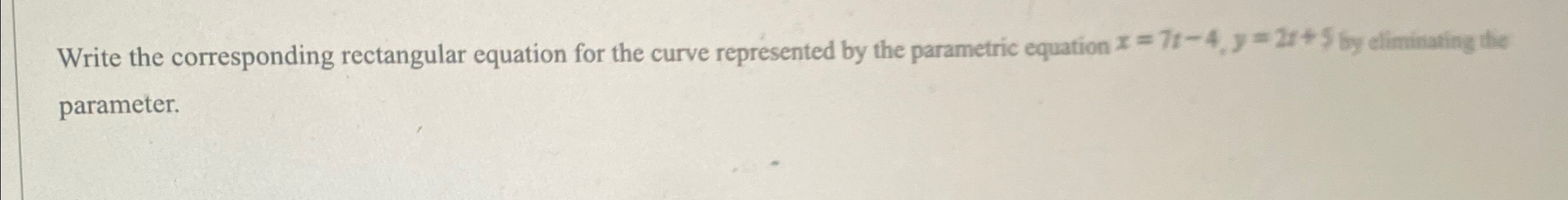 Solved Write the corresponding rectangular equation for the | Chegg.com