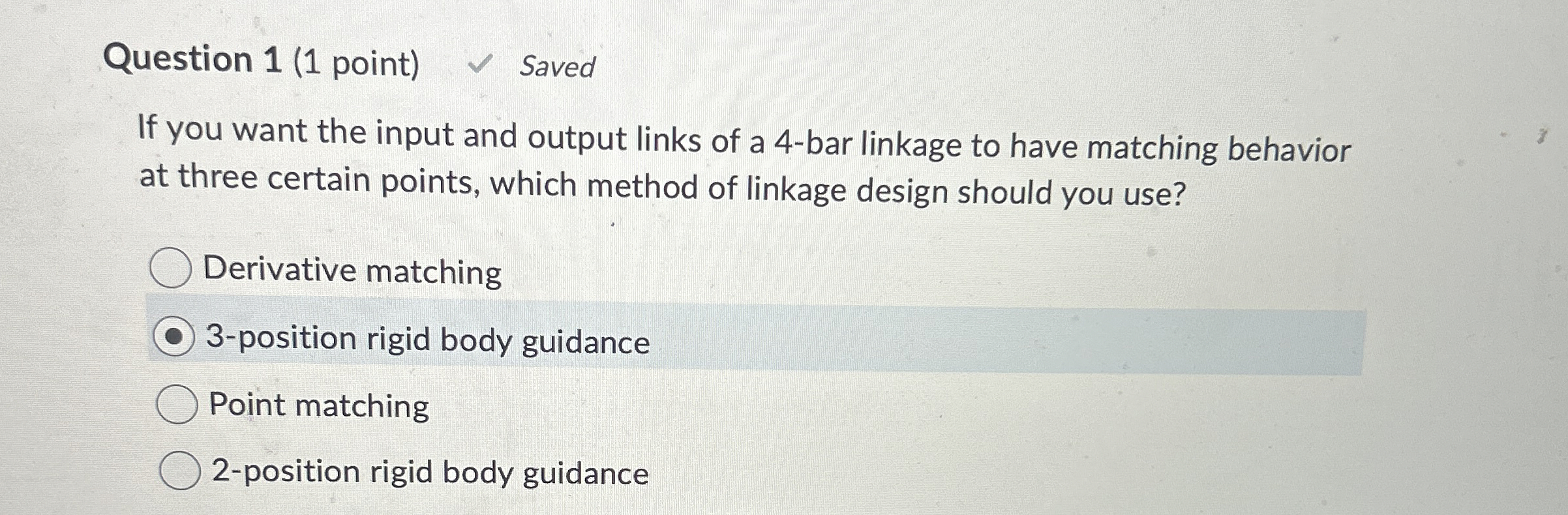 Solved Question 1 (1 ﻿point) ﻿SavedIf you want the input | Chegg.com