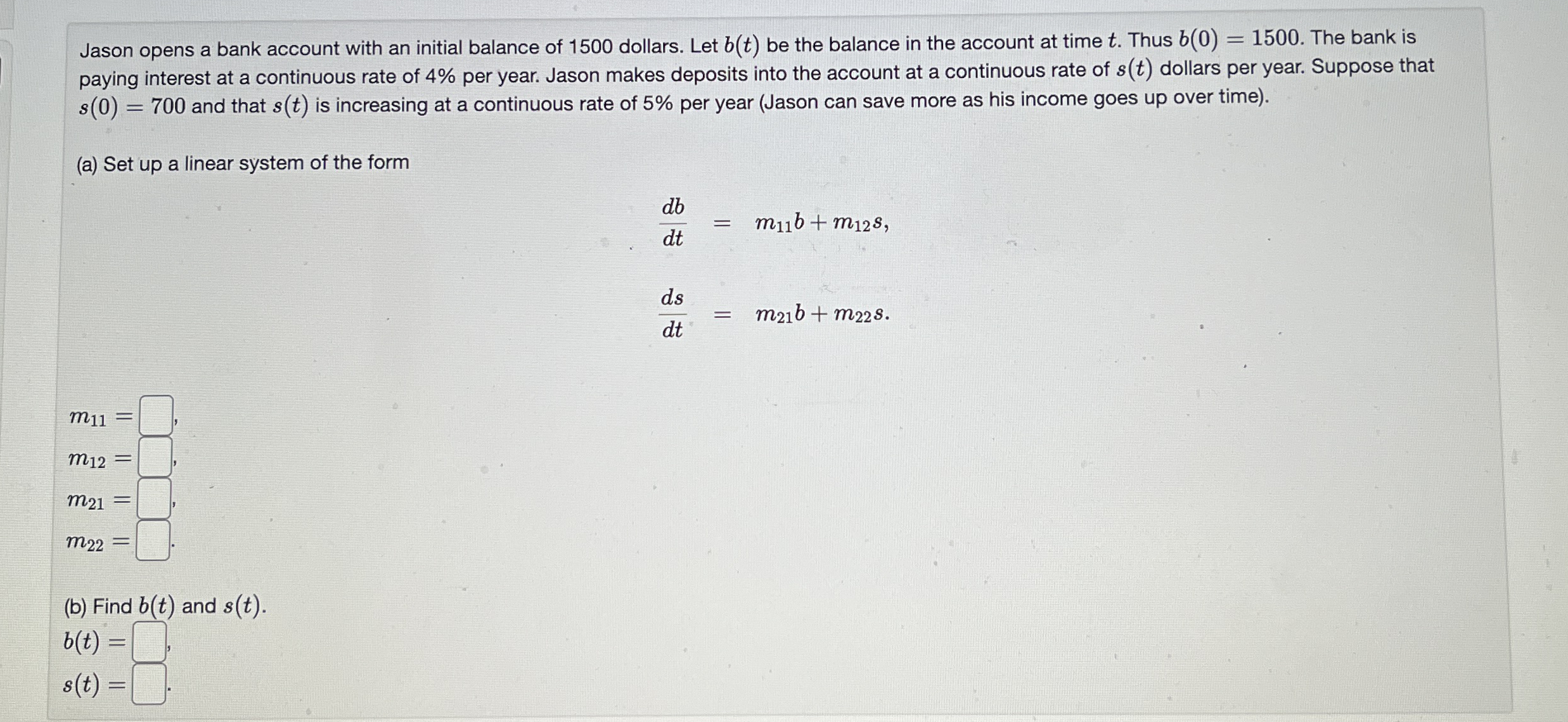 Solved Jason opens a bank account with an initial balance of | Chegg.com