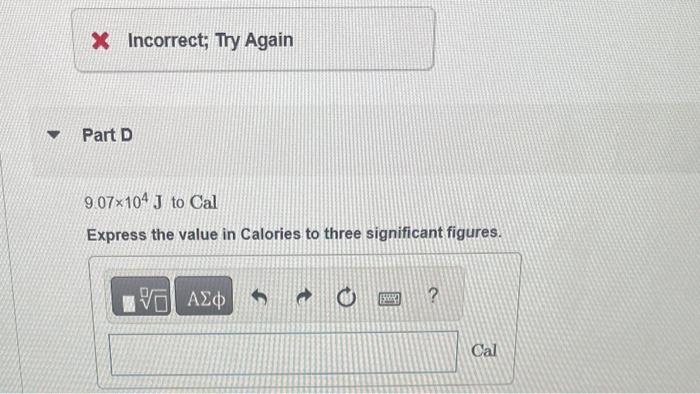 Solved 4.67×106 kJ to kcal Express the value in kilocalories | Chegg.com