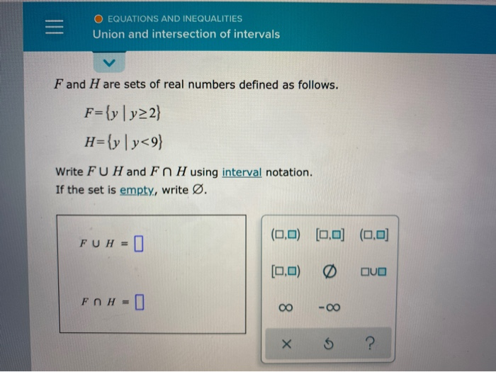 Interval Notation Union